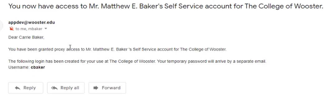 Student Account Proxy Access – Finance and Business