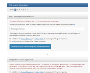 Ethics Training – Human Subjects Research Committee