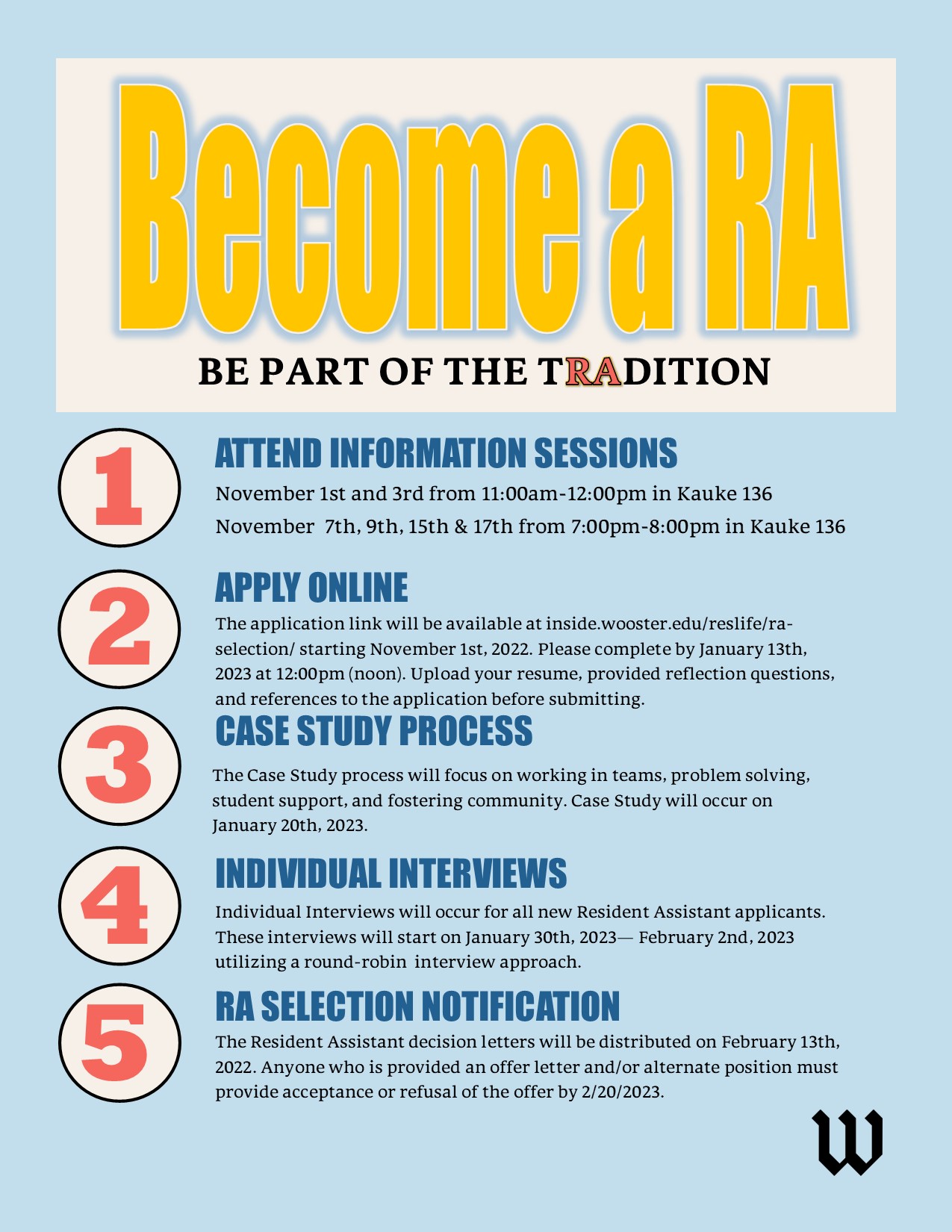 RA Staff Selection – Office of Residence Life
