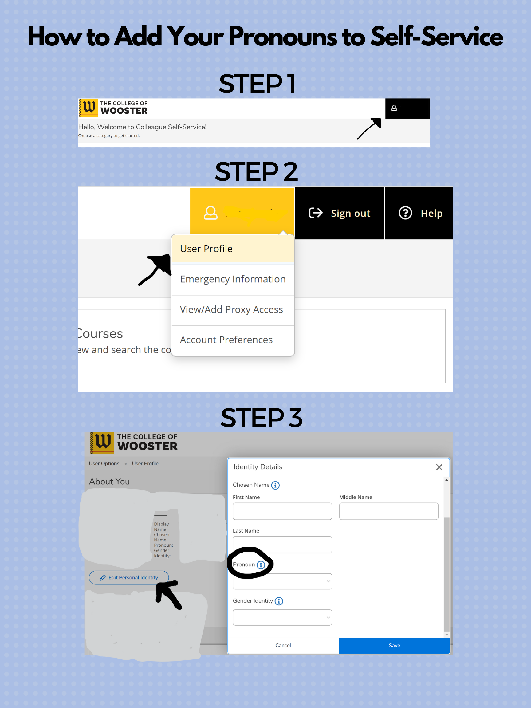 Changing Your Display/Chosen Name, Gender, and Pronouns – Sexuality ...