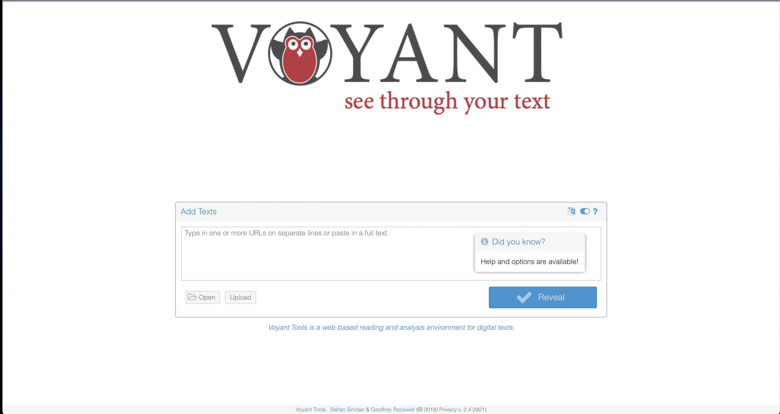 voyant homepage – Technology@Wooster