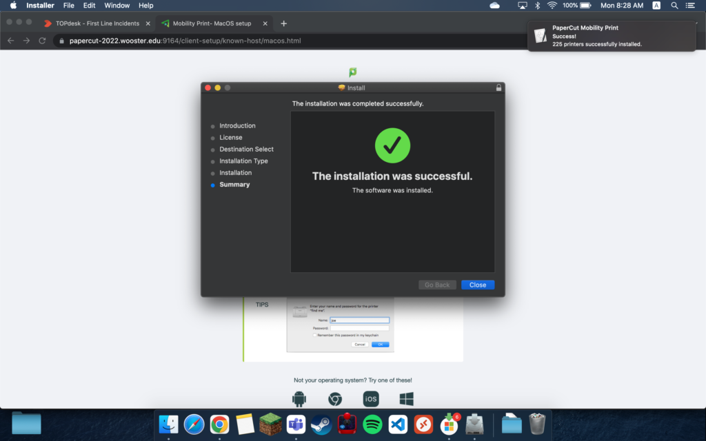 Installing And Using The Windows 7 Client For Papercut