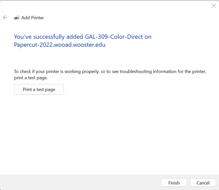 Manually Install Printers on Faculty or Staff PC – Technology@Wooster