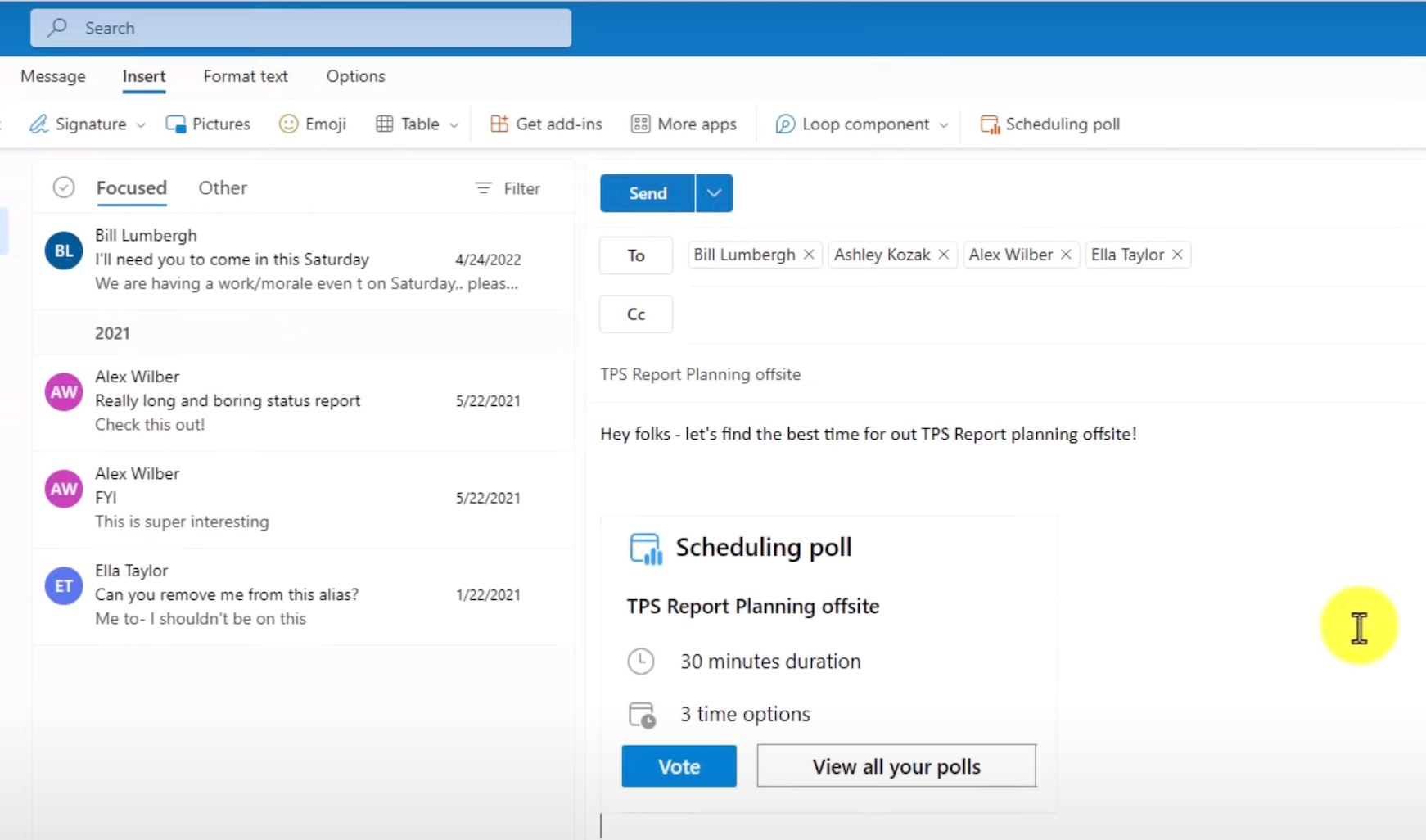 Outlook Scheduling Poll – Technology@Wooster
