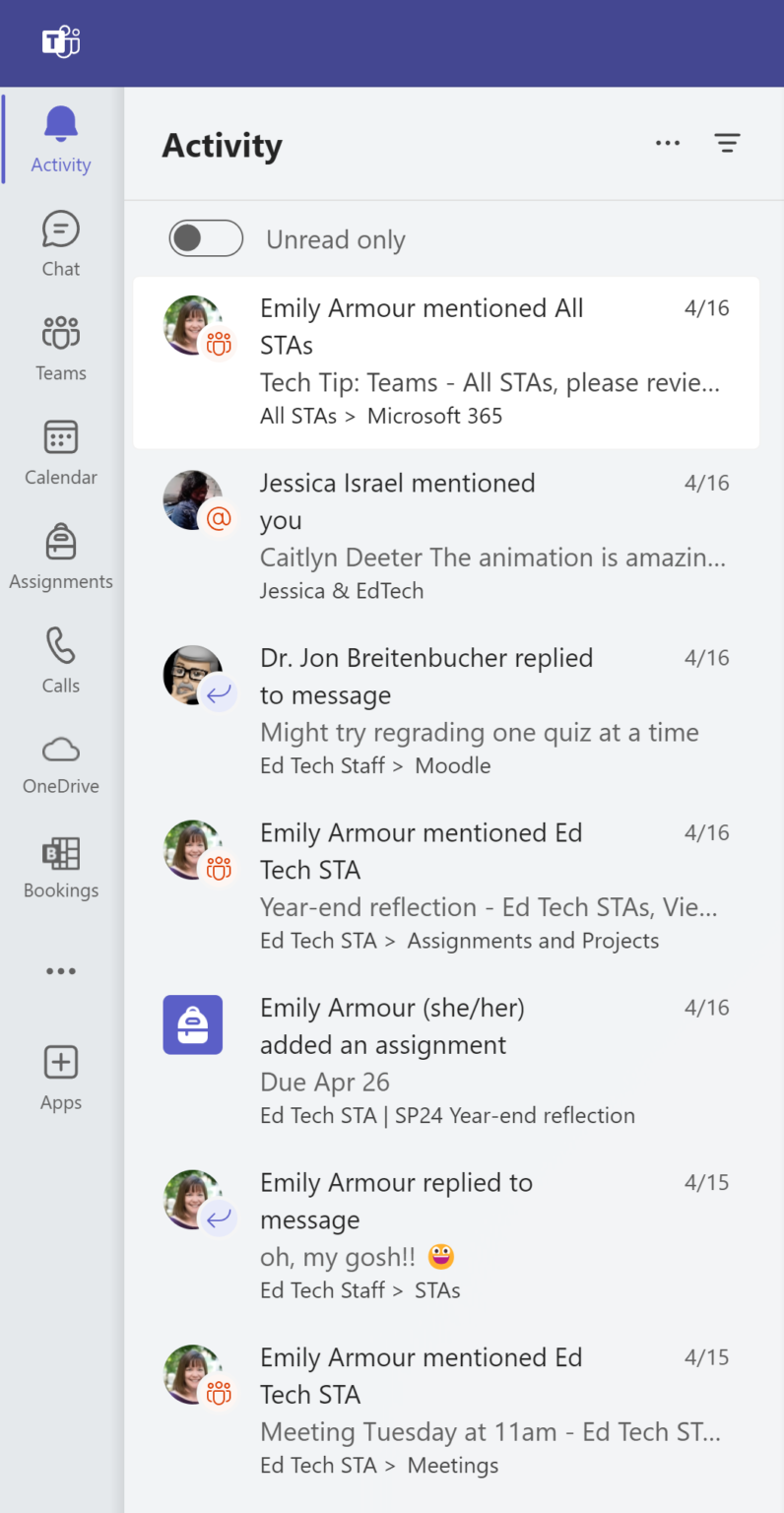 Microsoft Teams Interface – Technology@Wooster
