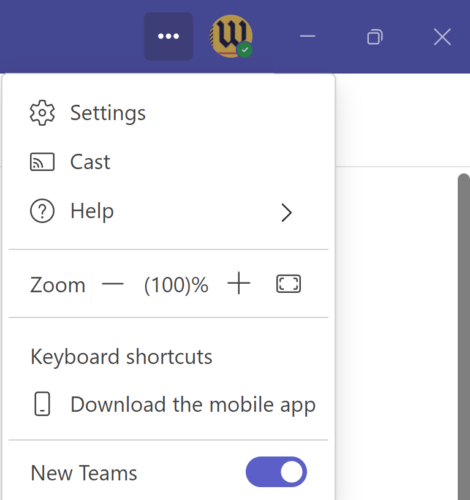 Common Teams Settings – Technology@Wooster