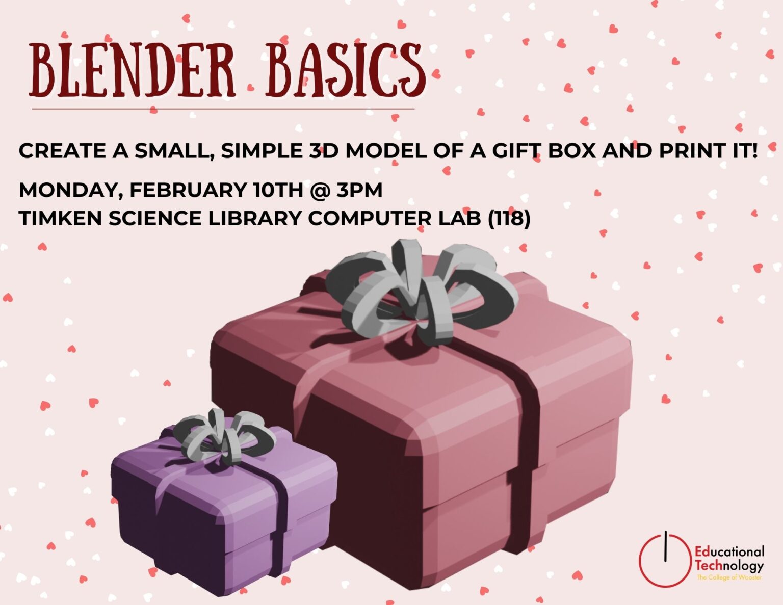 Blender Basics: 3D Modeling and Printing – Technology@Wooster